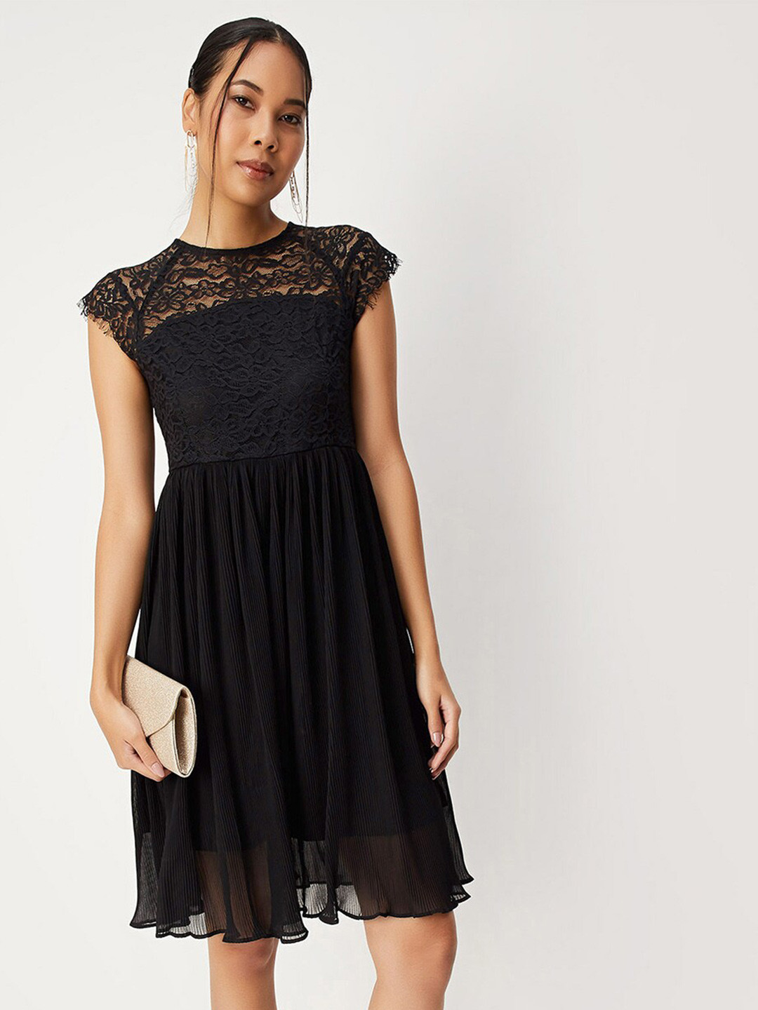 Buy Max Self Design Fit & Flare Dress - Dresses for Women 25067108 | Myntra