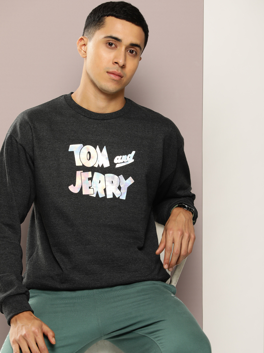Buy Kook N Keech Men Tom & Jerry Printed Sweatshirt - Sweatshirts for ...