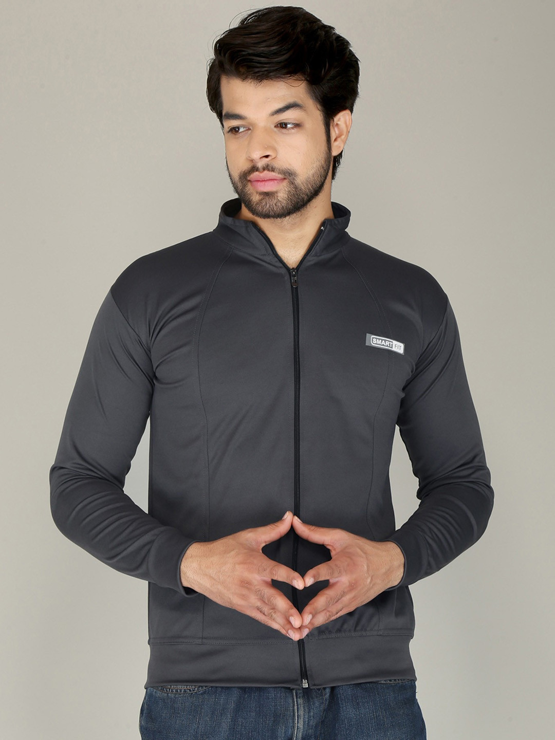 Buy FUBAR Stand Collar Bomber Jacket With Zip Detail - Jackets for Men ...