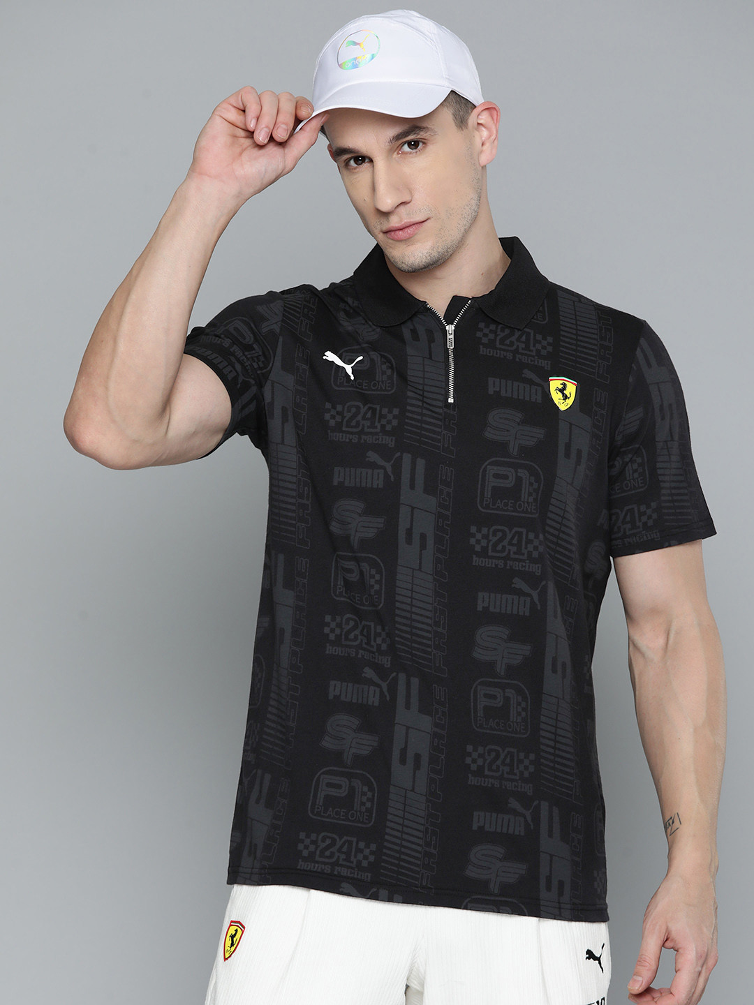 Buy PUMA Motorsport Scuderia Ferrari Race Polo T Shirt - Tshirts for ...