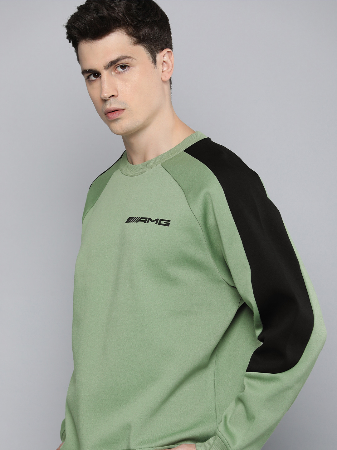 Buy PUMA Motorsport Colourblocked Mercedes AMG Motorsport Pullover ...