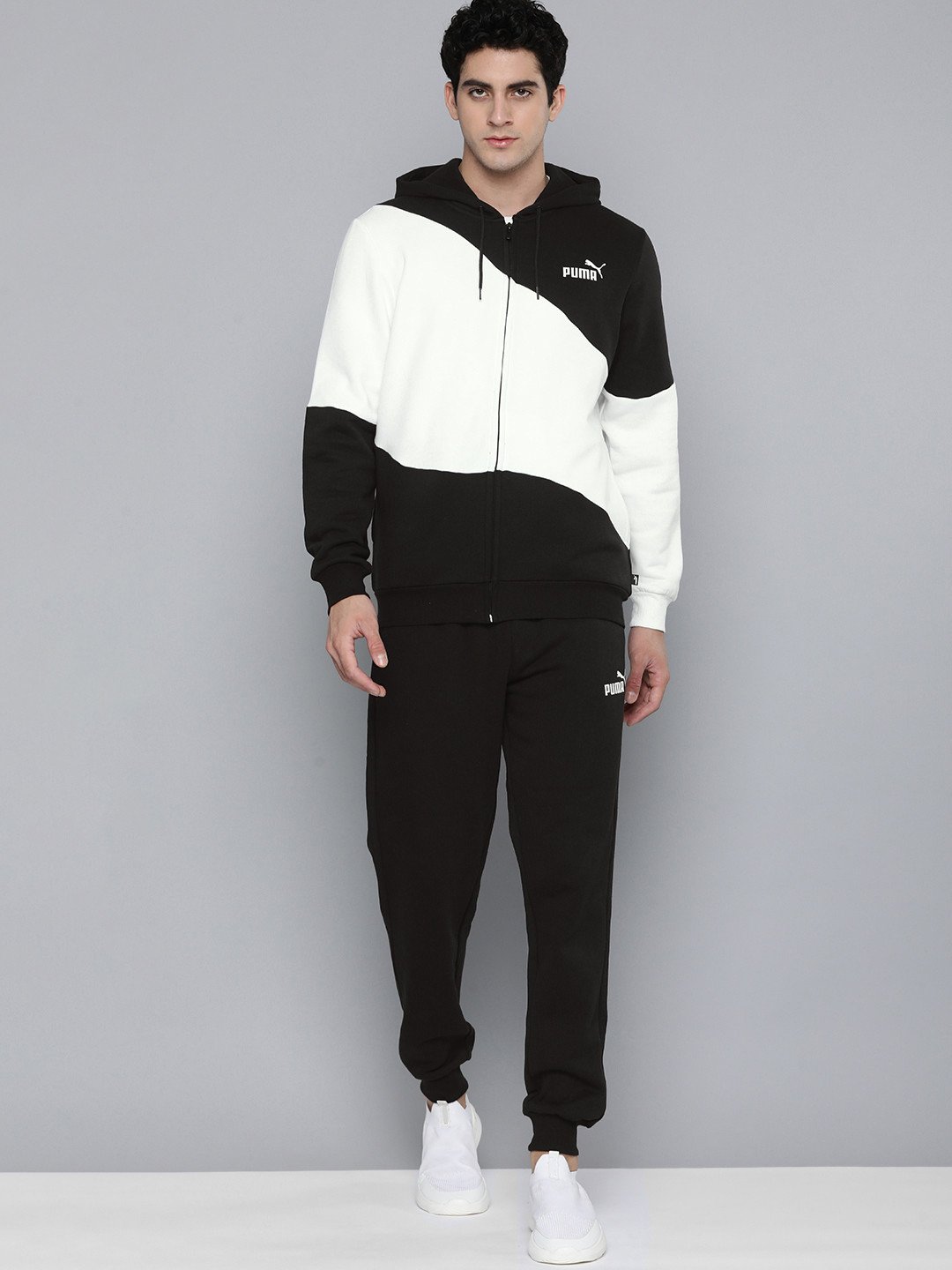 Buy Puma Men Power Cat Sweat Jacket & Joggers Tracksuits - Tracksuits ...