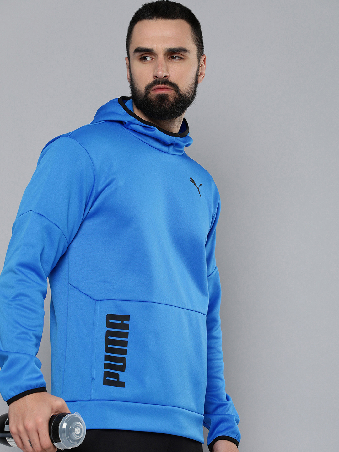 Buy Puma Train All Day PWRFleece Slim Fit DryCell Hooded Training ...