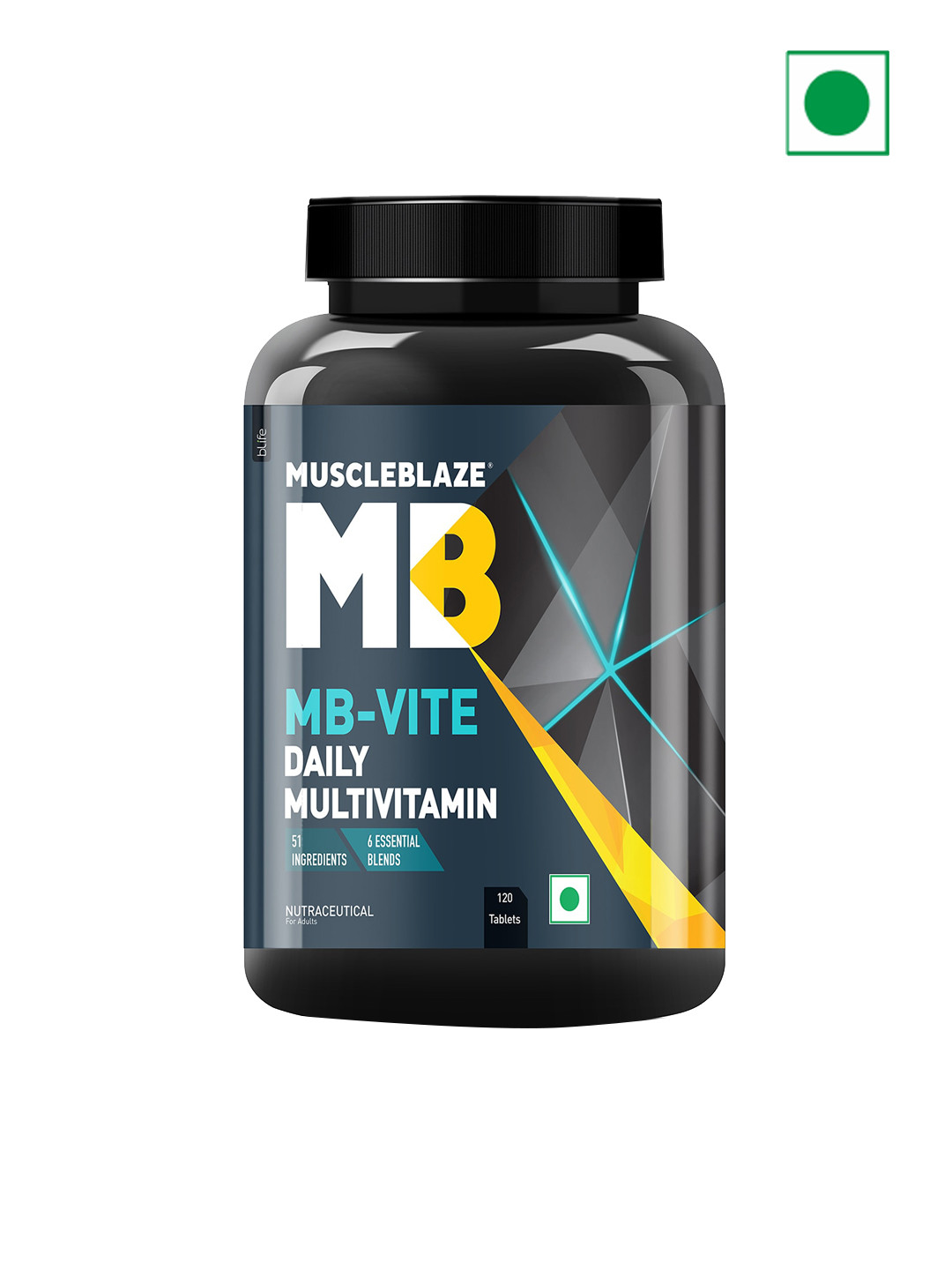 Buy MuscleBlaze MB Vite Daily Multivitamin With 51 Ingredients 120 ...