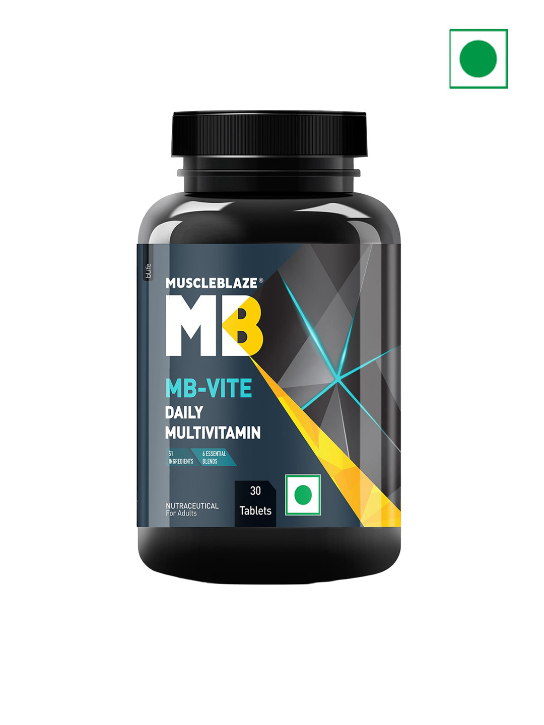Buy MuscleBlaze MB Vite Daily Multivitamin With 51 Ingredients 30 ...