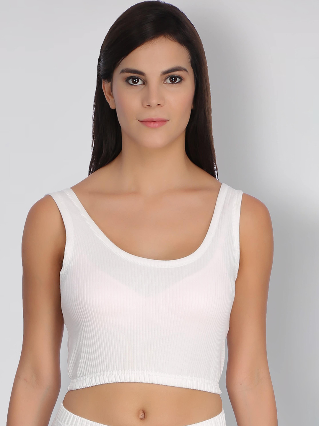 Buy SELFCARE Ribbed Thermal Crop Top - Thermal Tops for Women 25079128 ...