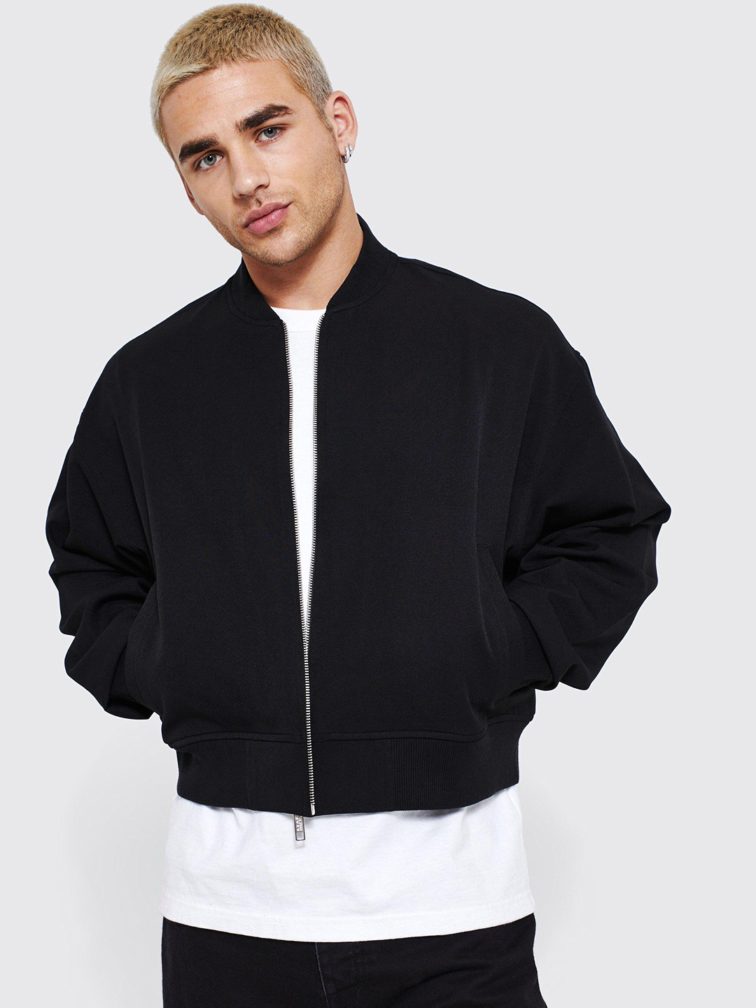 Buy BoohooMAN Boxy Bomber Jacket - Jackets for Men 25080850 | Myntra