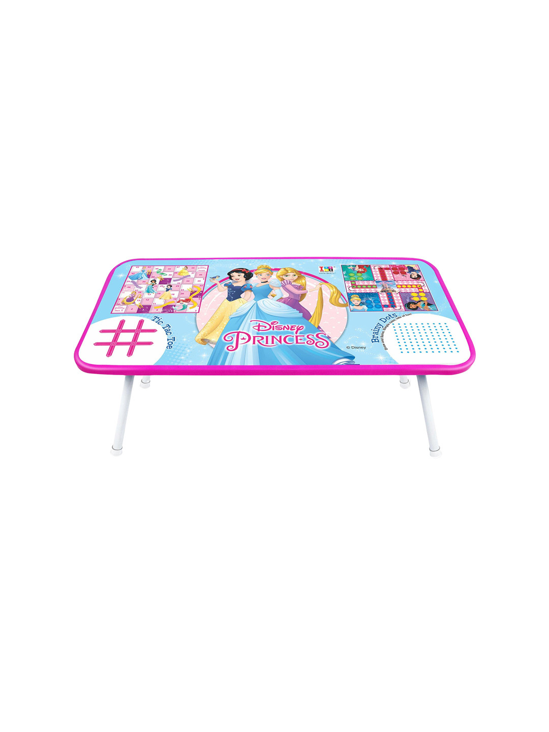 Buy Disney Princess Blue & Pink Portable Ludo Game Table - Laptop Table ...