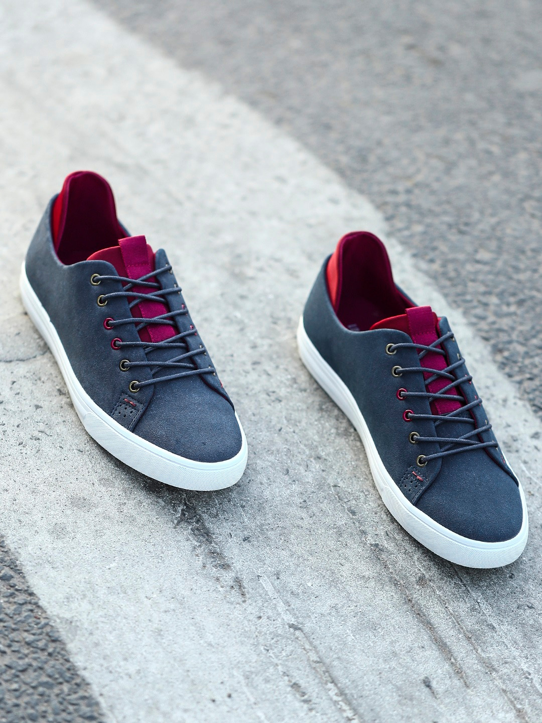 Buy LOCOMOTIVE Men Navy Blue Sneakers - Casual Shoes for Men 2509765 ...