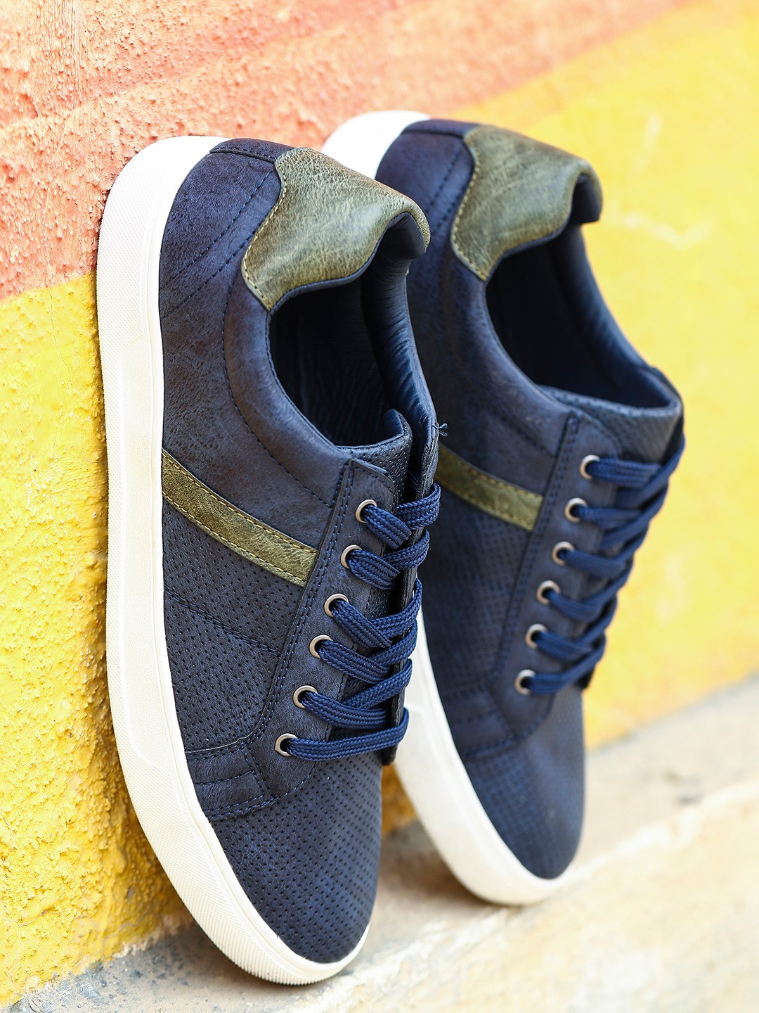 Buy LOCOMOTIVE Men Navy Blue Sneakers - Casual Shoes for Men 2509773 ...
