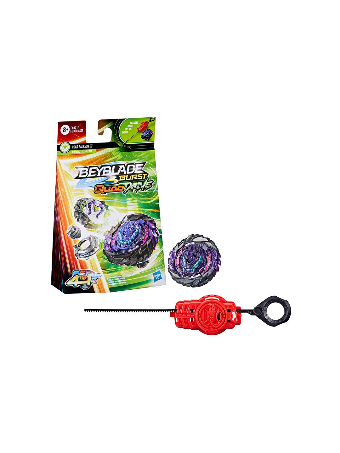 Buy Beyblade Burst Quad Drive Roar Balkesh B7 Spinning Top Starter Pack ...