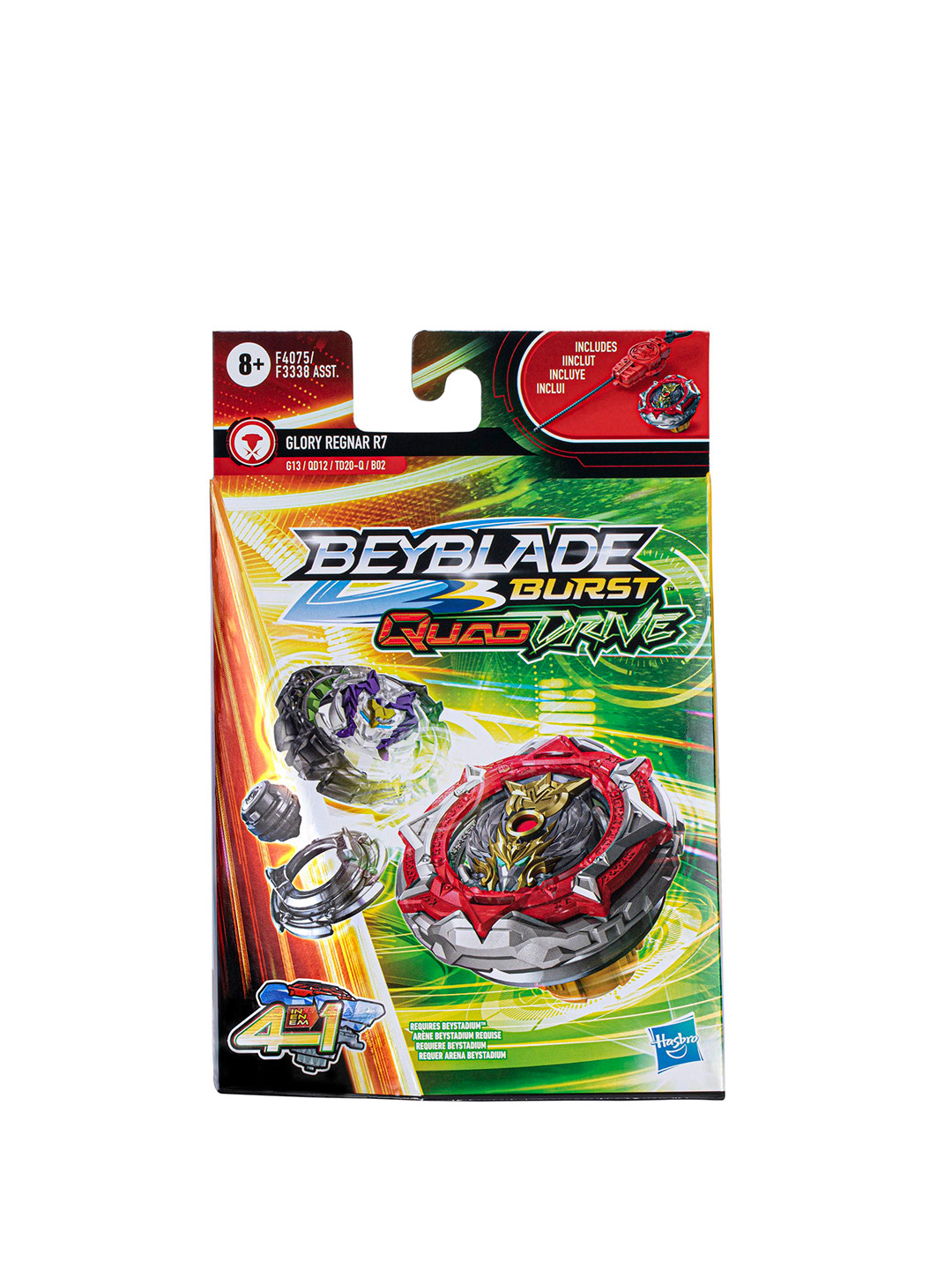 Buy Beyblade Kids Burst Quad Drive Glory Regnar R7 Spinning Top Starter ...