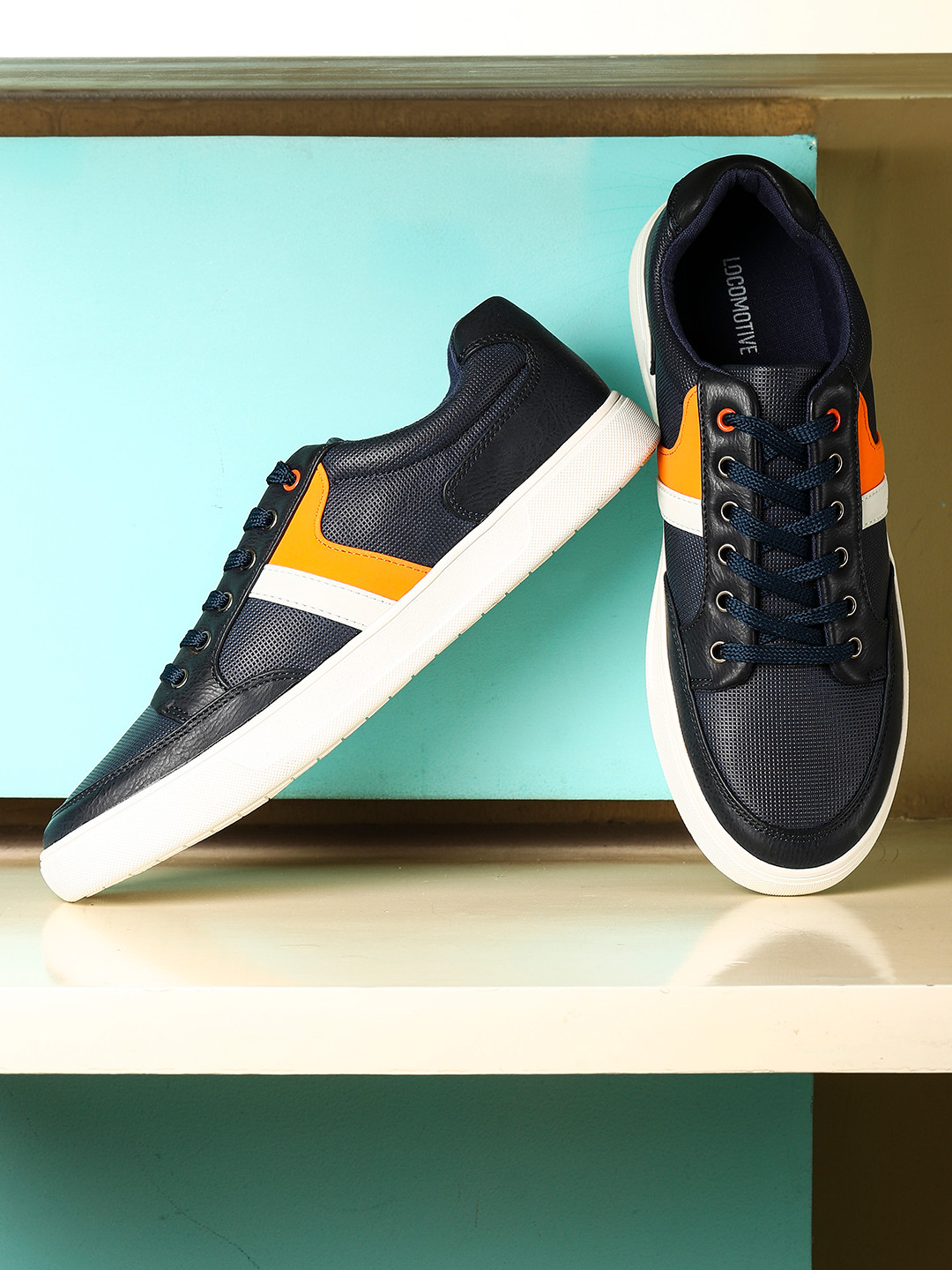 Buy LOCOMOTIVE Men Navy Blue Sneakers - Casual Shoes for Men 2509852 ...