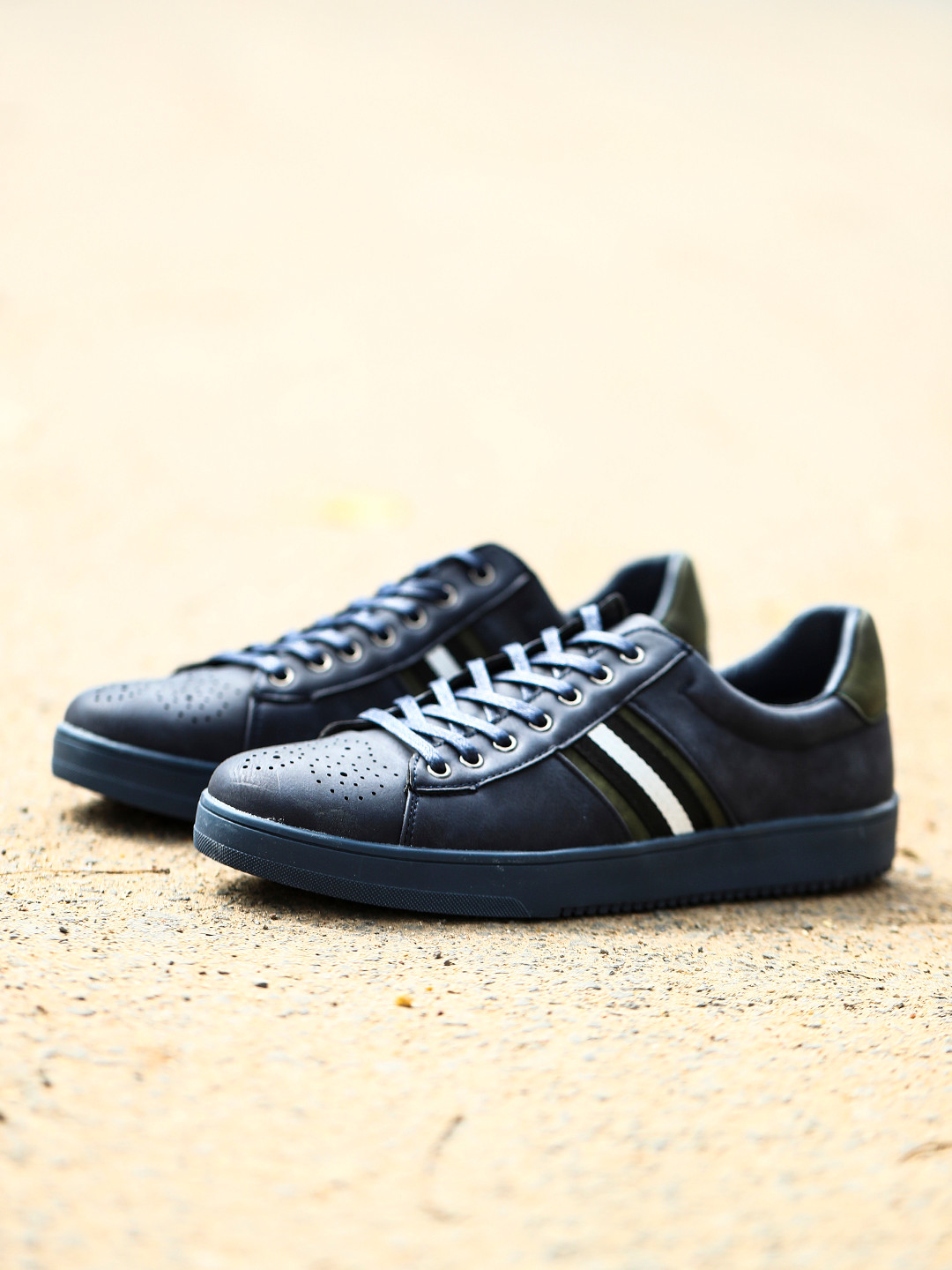 Buy LOCOMOTIVE Men Navy Blue Sneakers - Casual Shoes for Men 2509860 ...