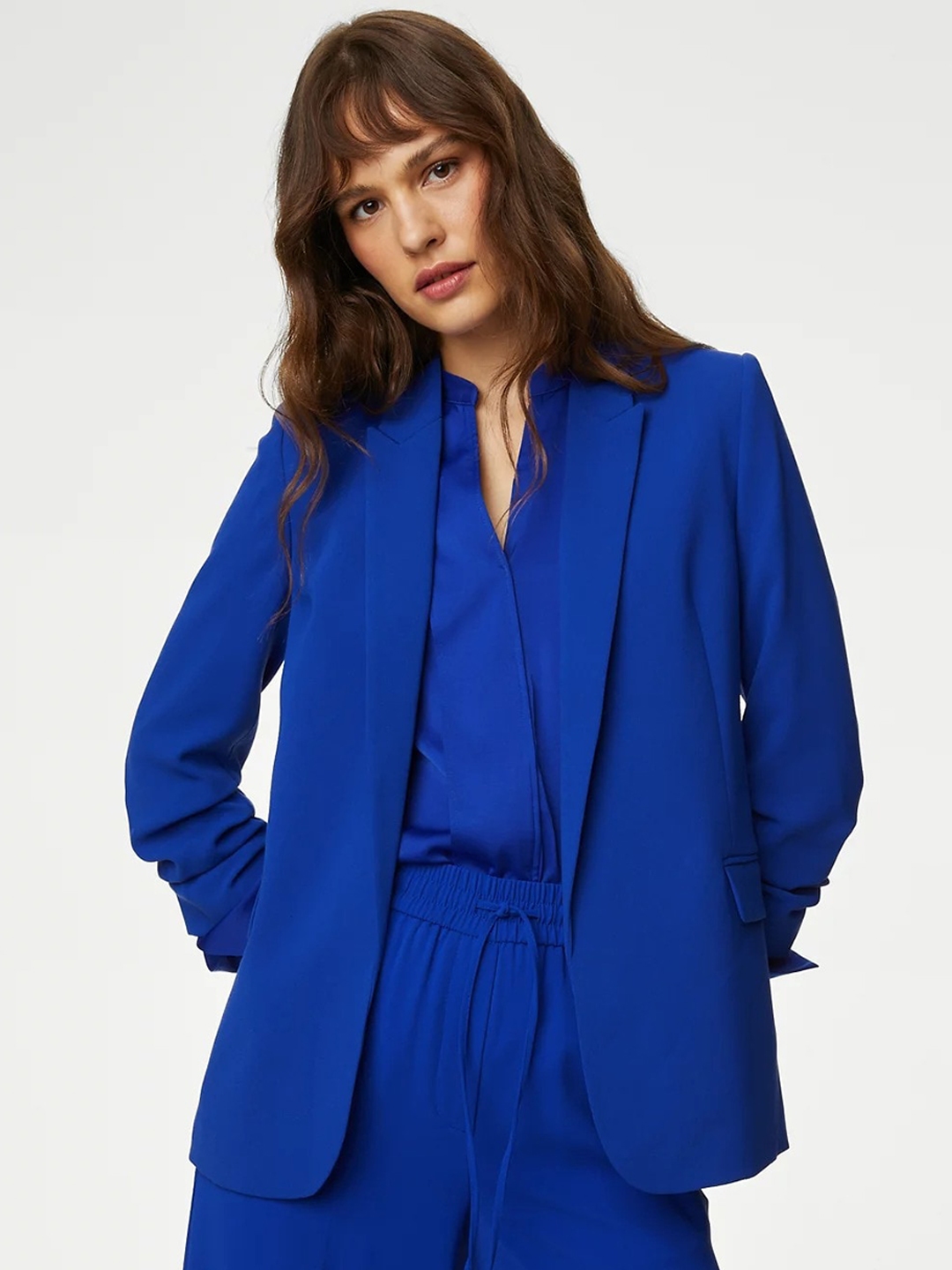 Buy Marks & Spencer Notched Lapel Front Open Casual Blazer - Blazers ... Buy Marks & Spencer Notched Lapel Front Open Casual Blazer - Blazers ...