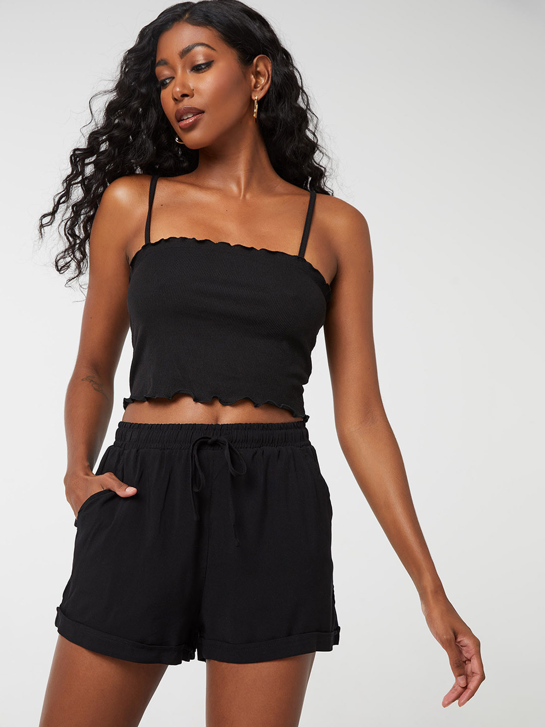 Buy Ardene Women Regular Fit Mid Rise Shorts - Shorts for Women ...