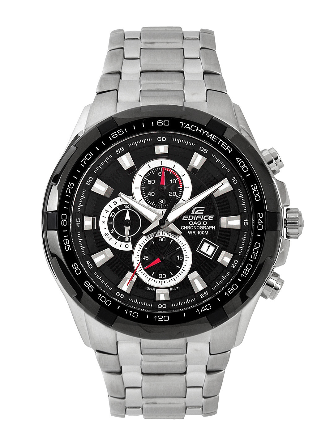 Buy CASIO Men EDifice EF 539D 1AVUDF Black Analog Dial Silver Stainless ...