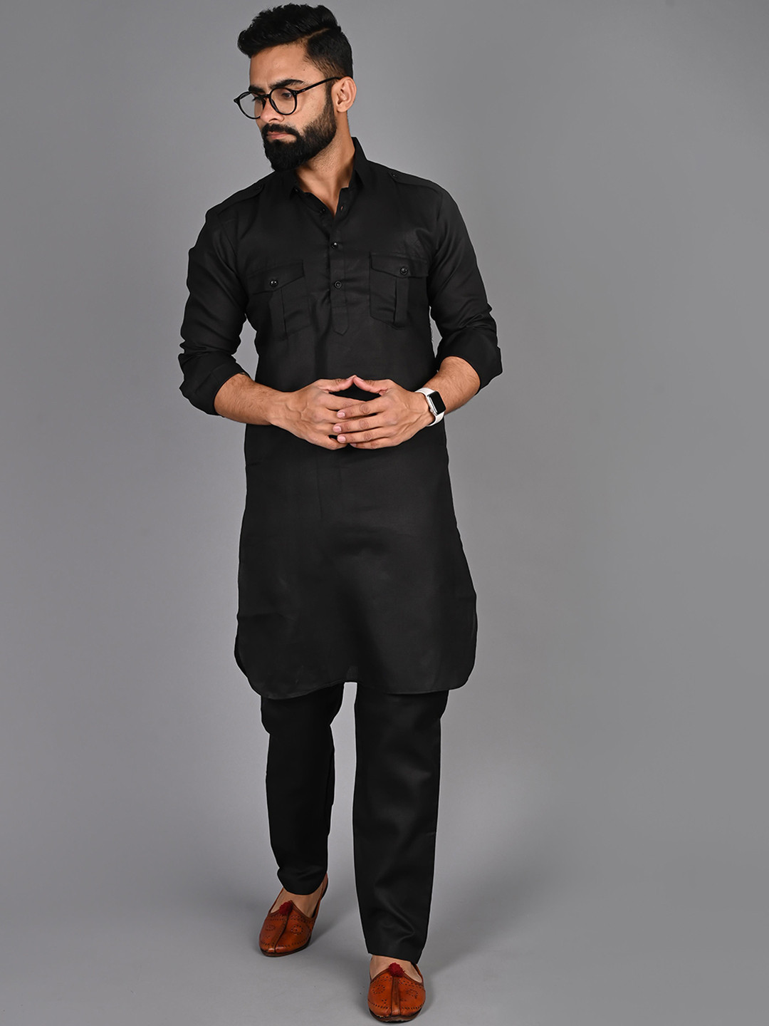 Buy FUBAR Pathani Kurta With Pyjamas - Kurta Sets for Men 25104488 | Myntra