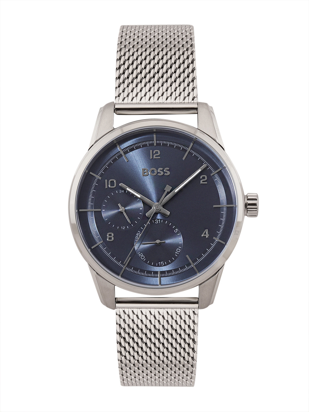 Buy Hugo Boss Men Sophio Solid Dial & Stainless Steel Bracelet Style ...