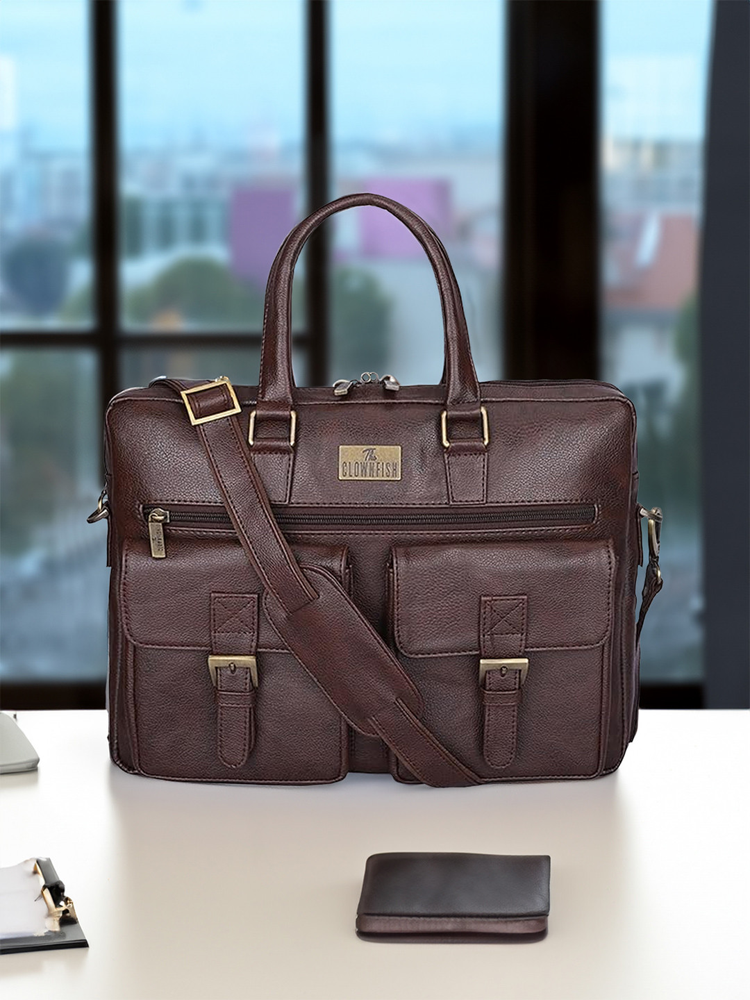 Buy THE CLOWNFISH Dataguard Unisex Textured Laptop Bag Upto 15" Laptop ...