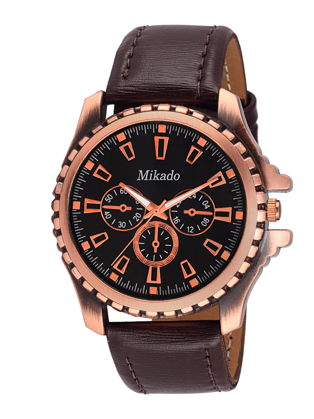 Buy Mikado Men Black & Orange Analogue Watch - Watches for Men 2512813 ...