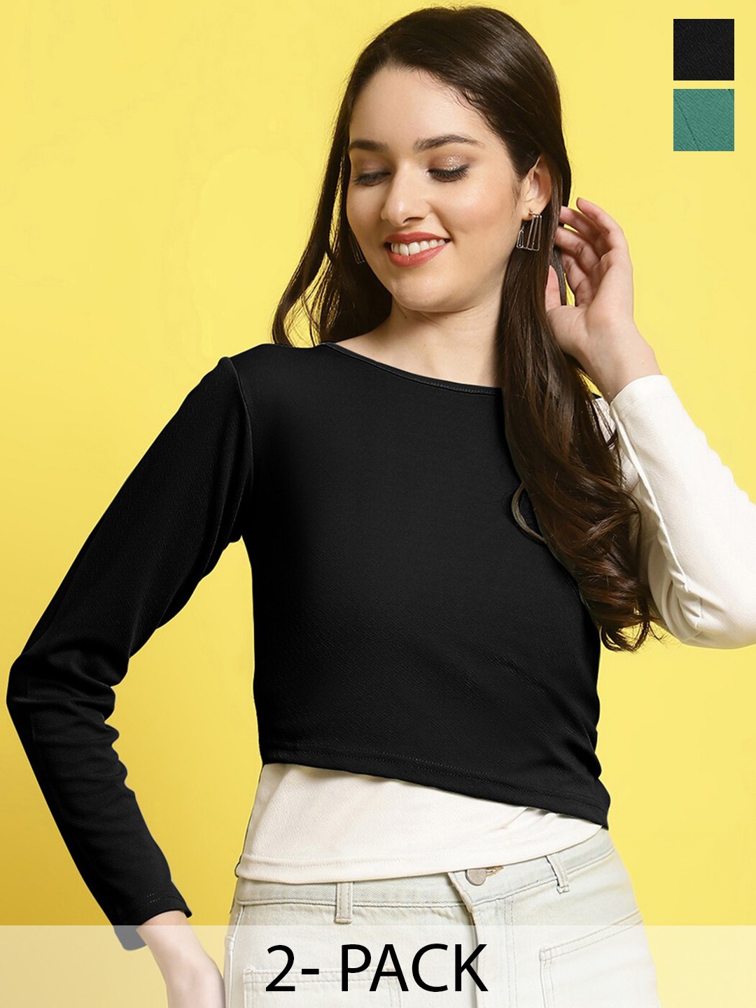 Buy Fabflee Sweetheart Neck Puff Sleeve Top Tops For Women 25144016
