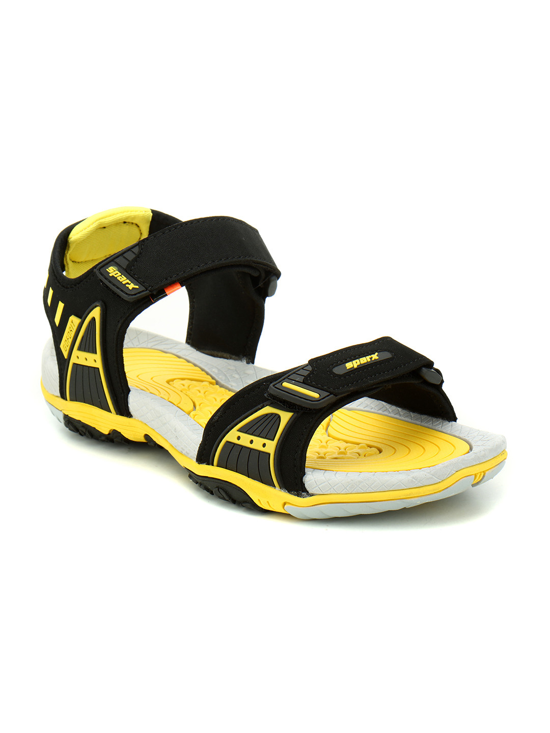 Buy Sparx Men Black & Yellow Comfort Sandals - Sandals for Men 2514497 ...
