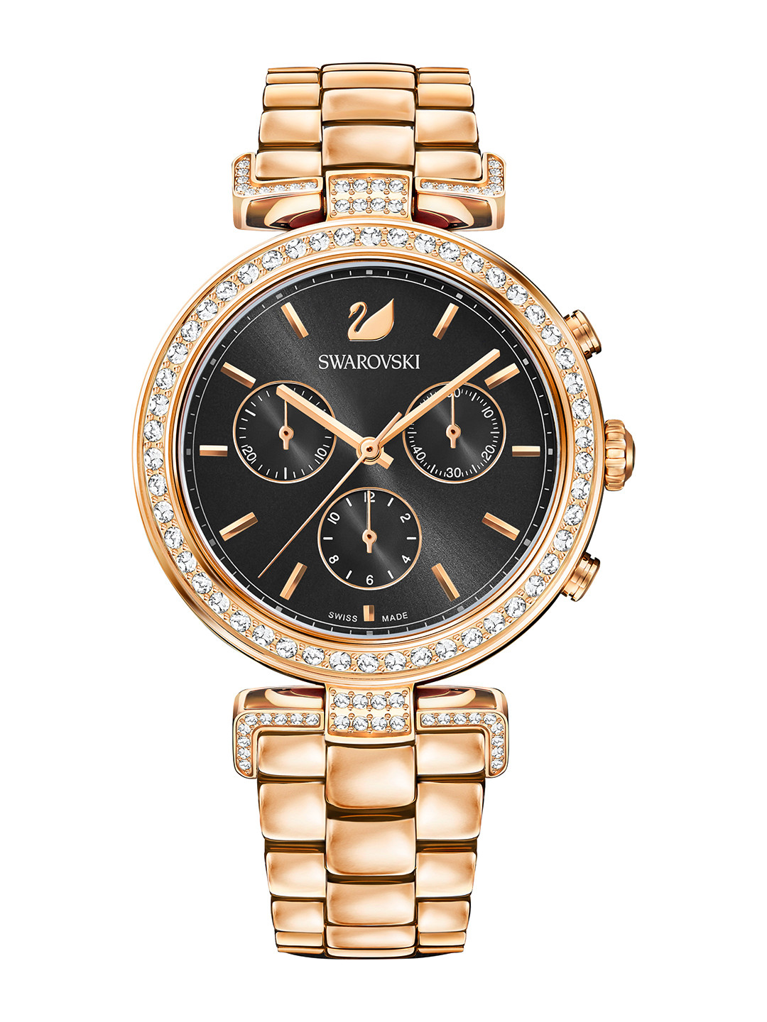Buy SWAROVSKI Women Era Journey Black Chronograph Watch 5295366 ...