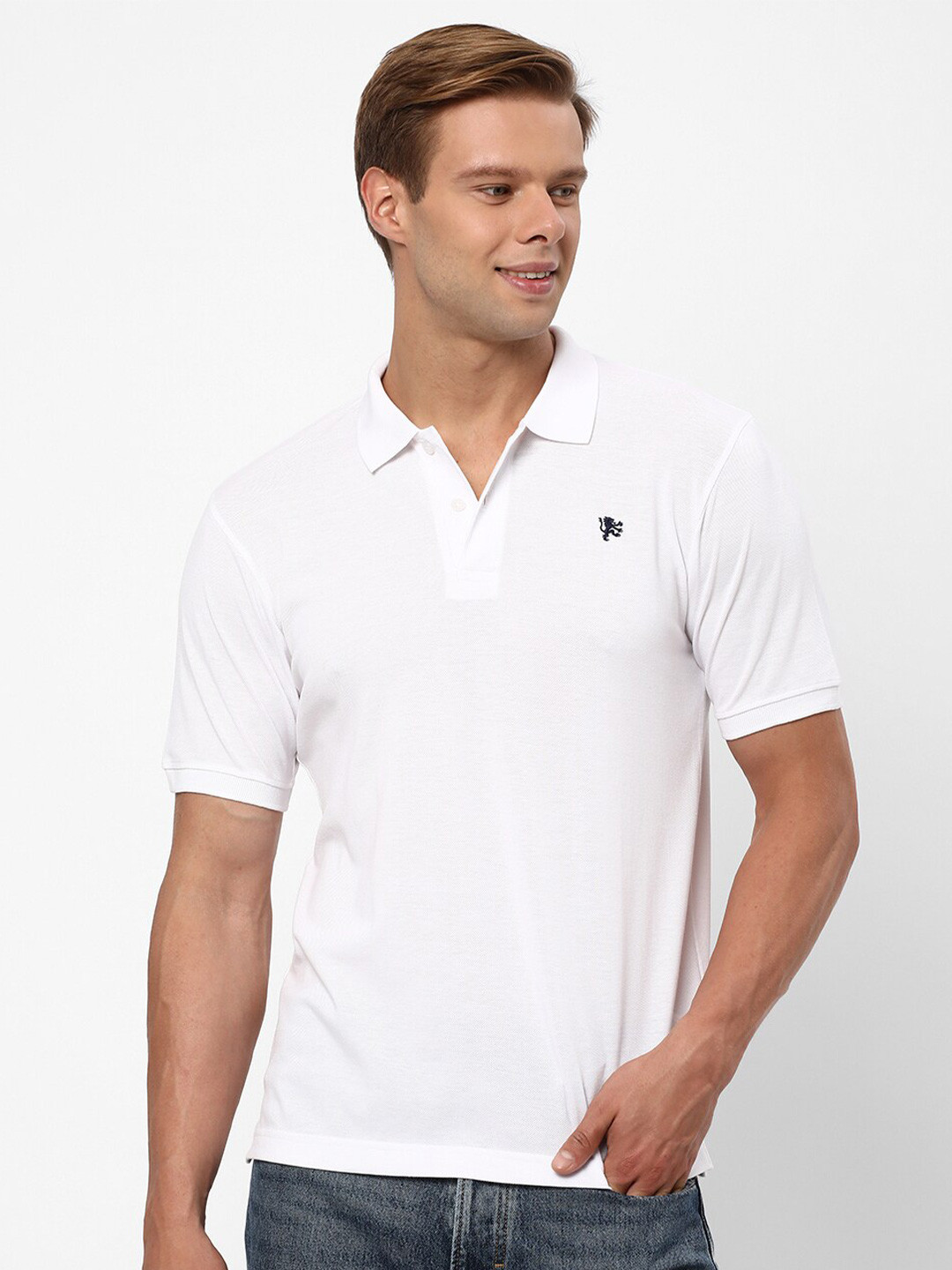 Buy R&B Polo Collar Cotton T Shirt - Tshirts for Men 25153634 | Myntra