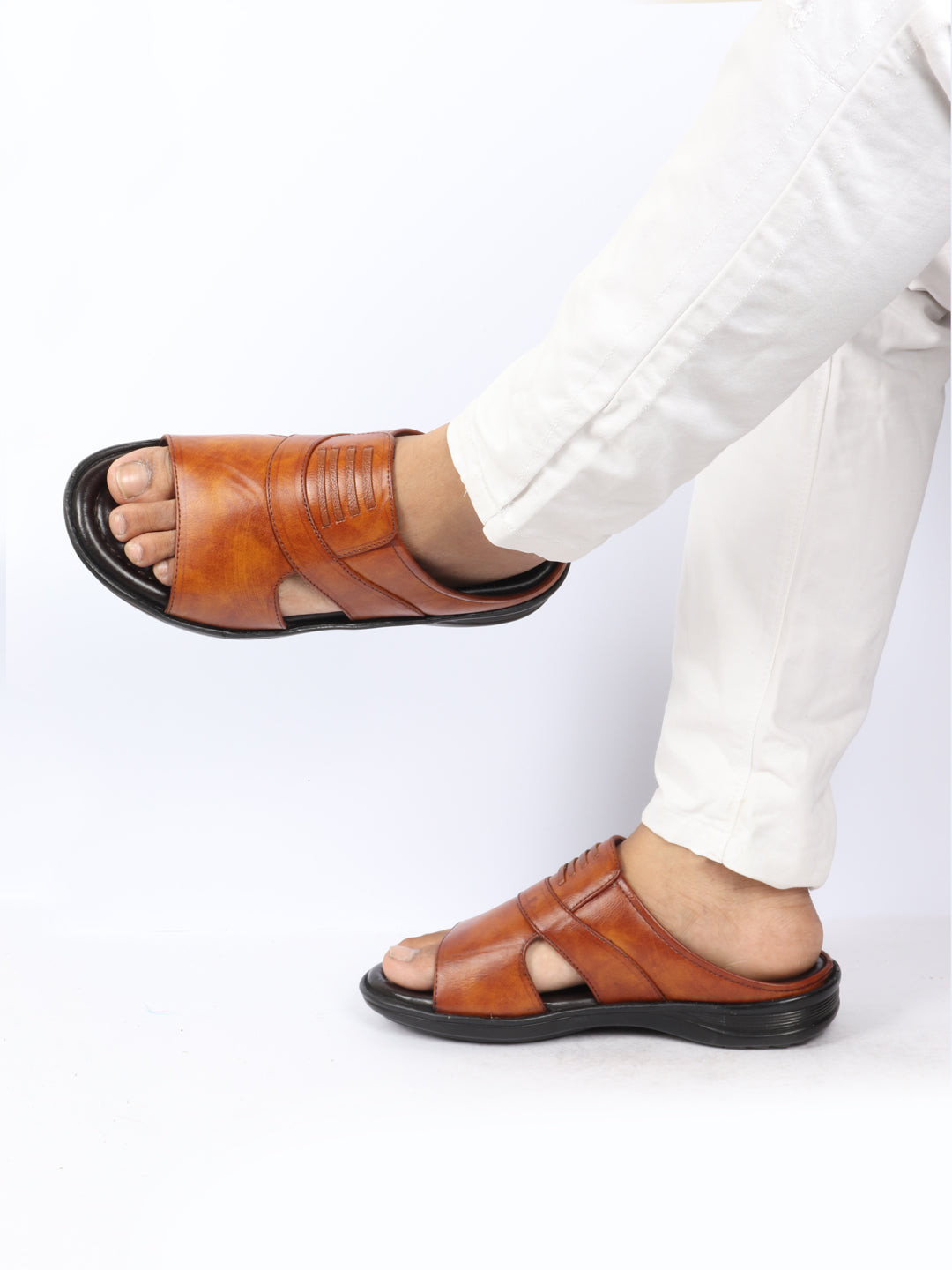 Buy FAUSTO Men Open Toe Comfort Sandals - Sandals for Men 25153824 | Myntra