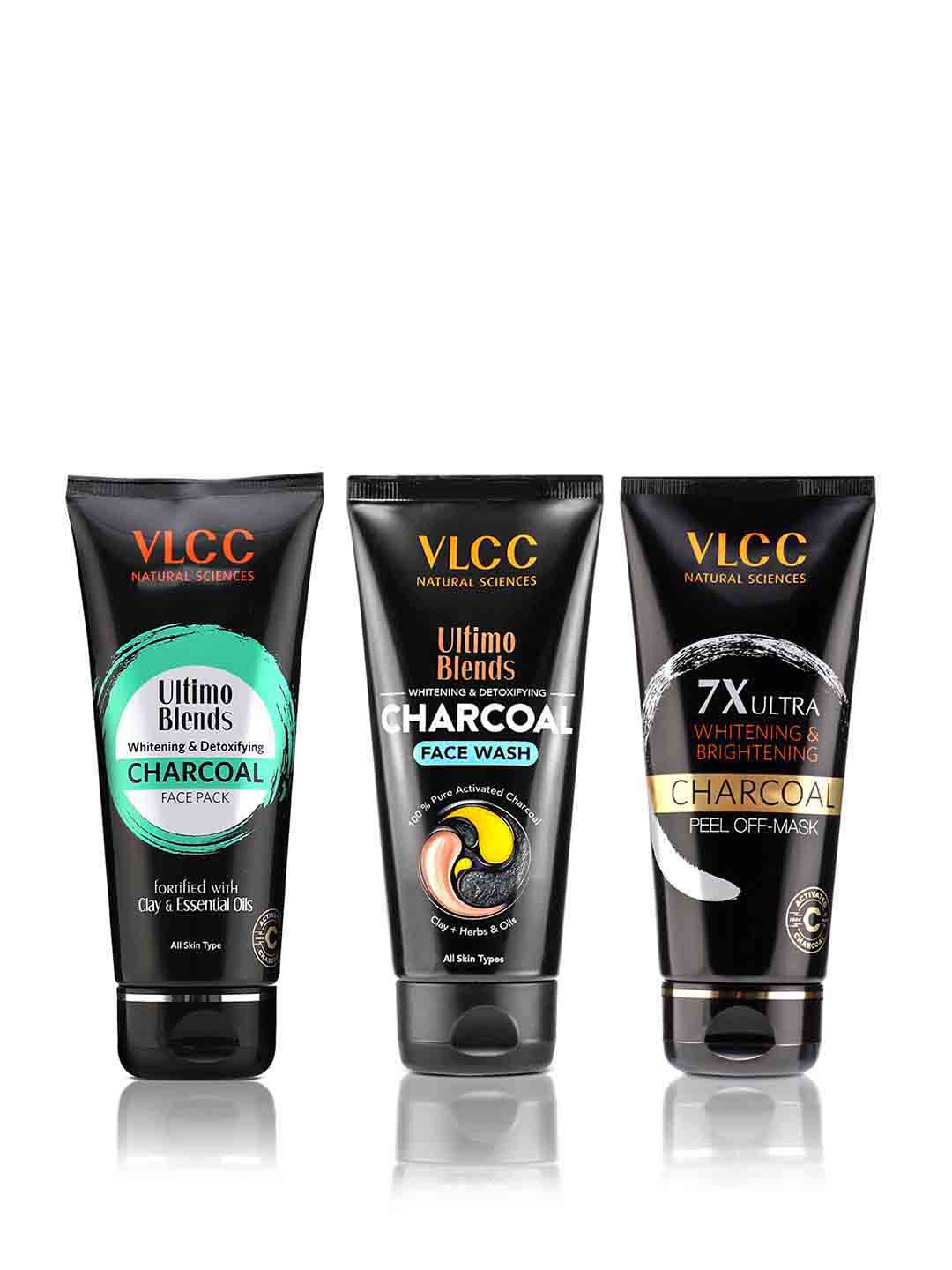 Buy VLCC Ultimo Blends Charcoal Face Wash 100ml + Peel Off Mask 100g ...