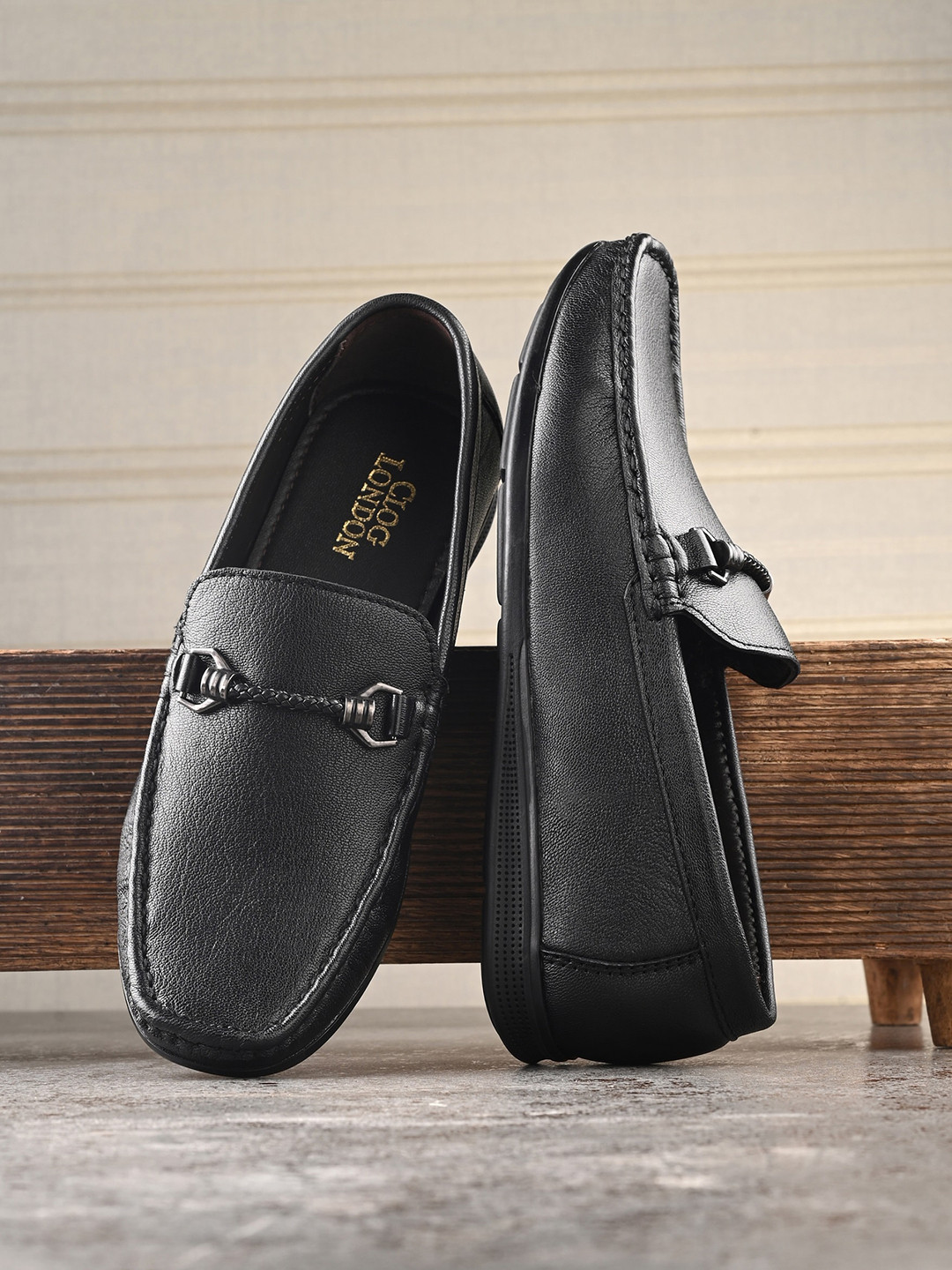 Buy CLOG LONDON Men Leather Square Toe Loafers - Casual Shoes for Men ...