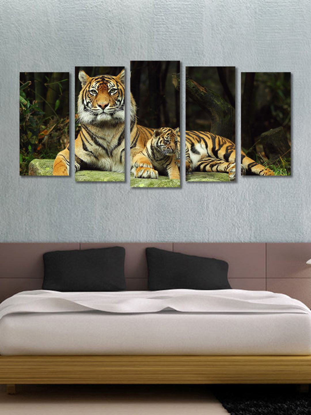 Buy 999Store Multi Color Set Of 5 Wall Art - Wall Art for Unisex ...