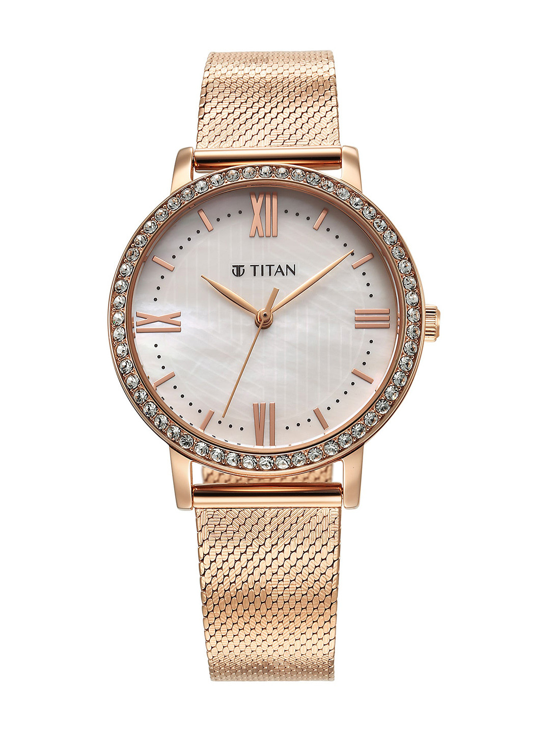 Buy Titan Women Water Resistance Stainless Steel Analogue Watch ...