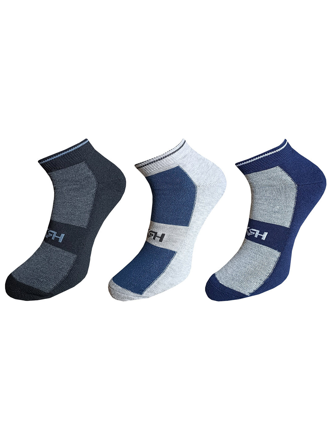 Buy HRX By Hrithik Roshan Men Pack Of 3 Ankle Length Socks - Socks for ...
