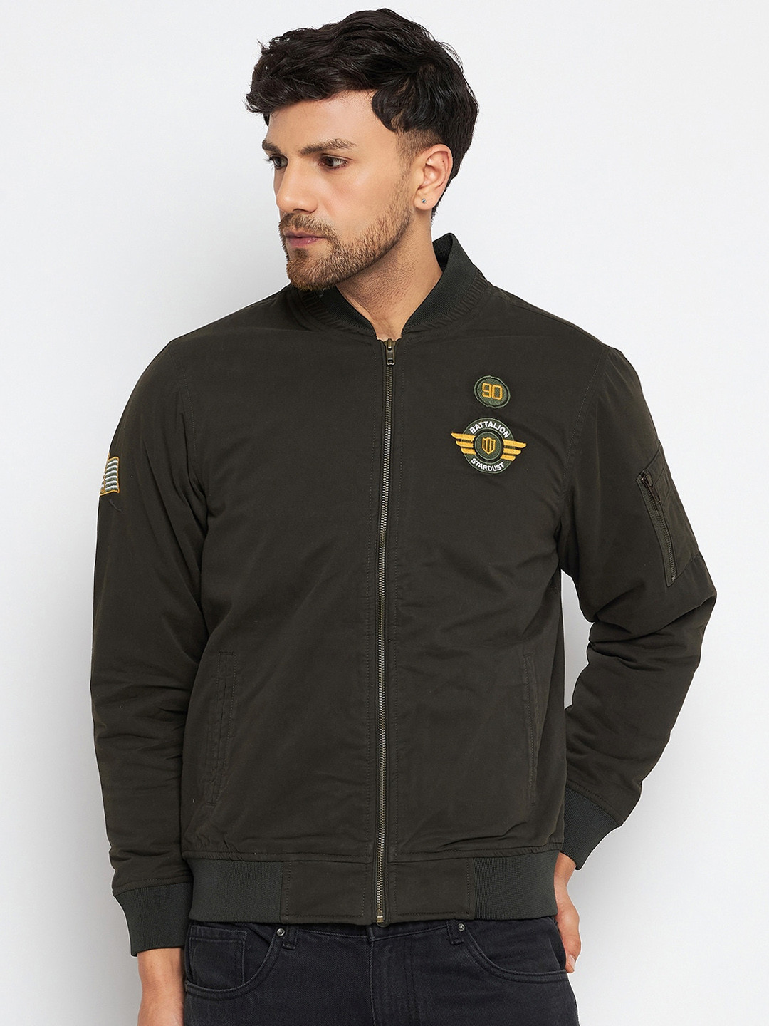 Buy Duke Stand Collar Cotton Bomber Jacket - Jackets for Men 25162550 ...