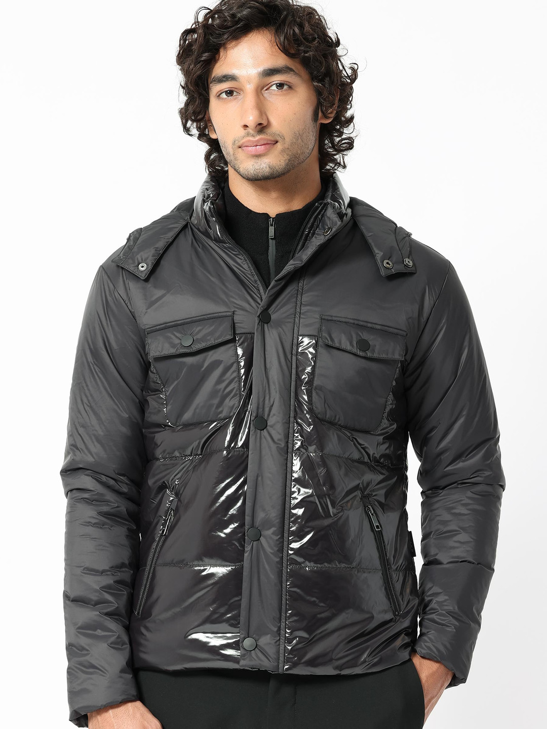 Buy RARE RABBIT Men Ragon Tailored Fit Camouflage Longline Puffer ...