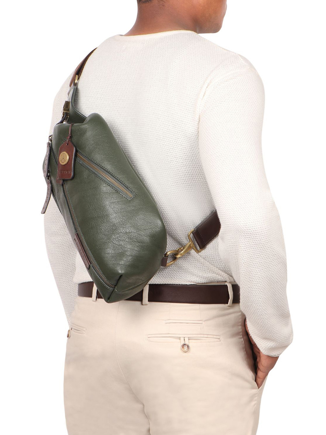 Buy Hidesign Men Leather Crossbody Backpack - Backpacks for Men ...