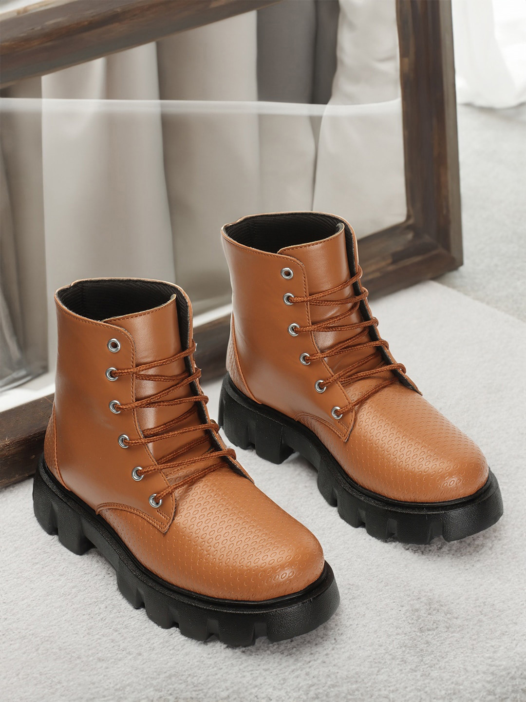 Buy OPHELIA Women Mid Top Regular Boots - Boots for Women 25171370 | Myntra