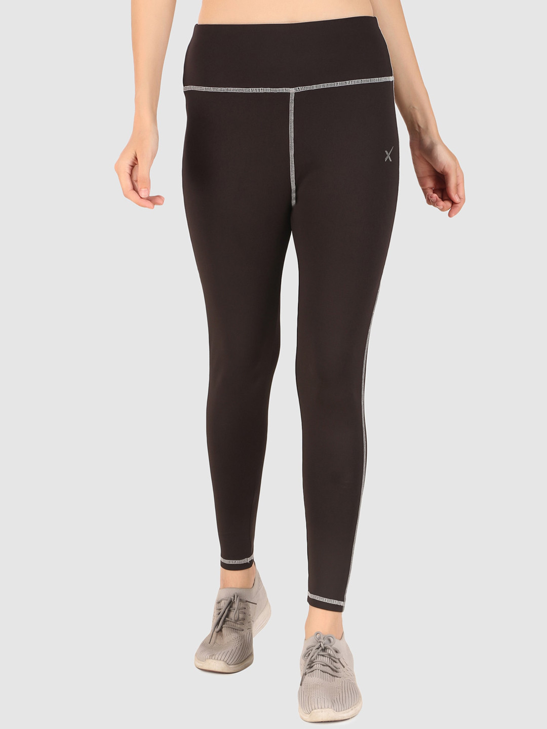 Buy HRX By Hrithik Roshan Black Slim Fit Ankle Length Gym Tights ...