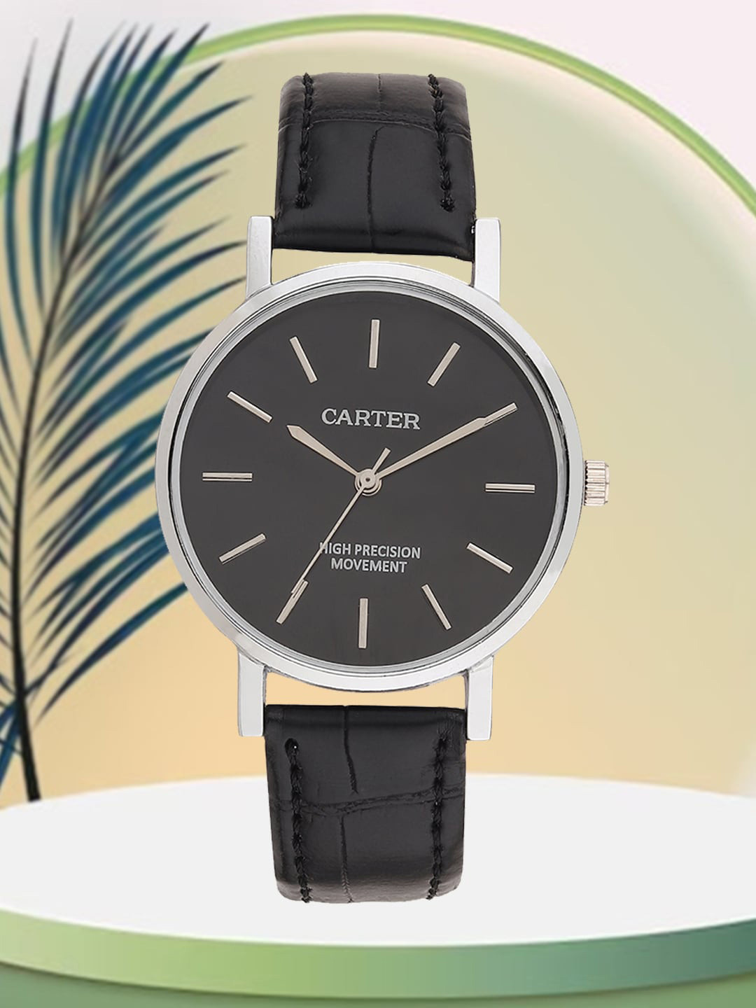 Buy Sandy D Carter Women Dial & Leather Textured Straps Analogue Watch ...