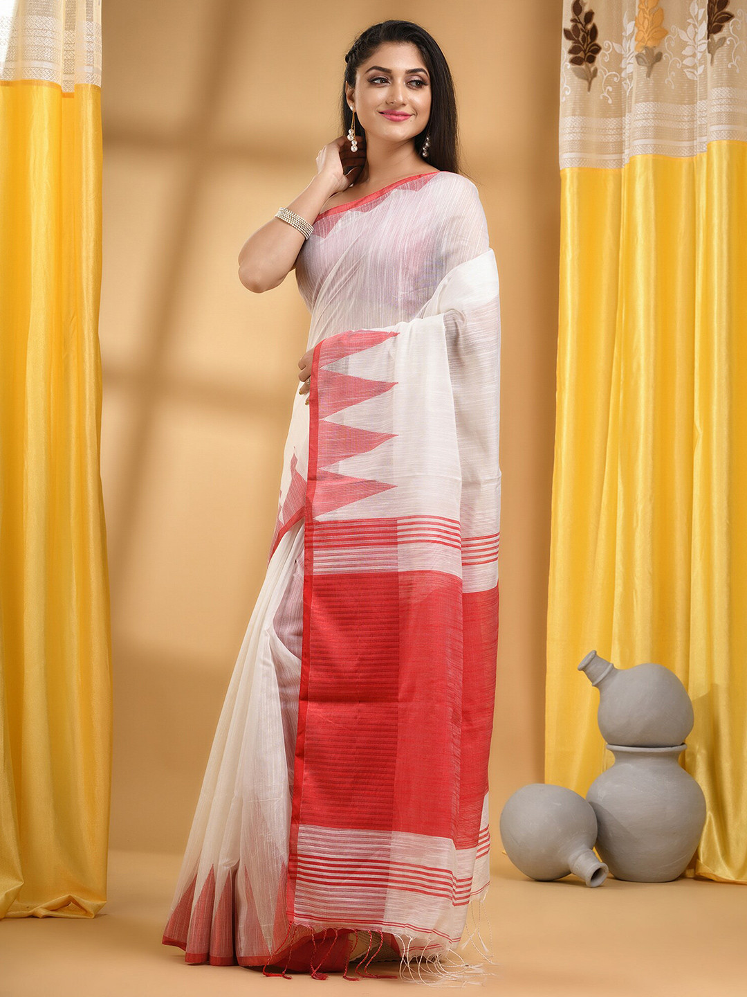 Buy DESH BIDESH Pure Cotton Taant Saree - Sarees for Women 25197382 ...
