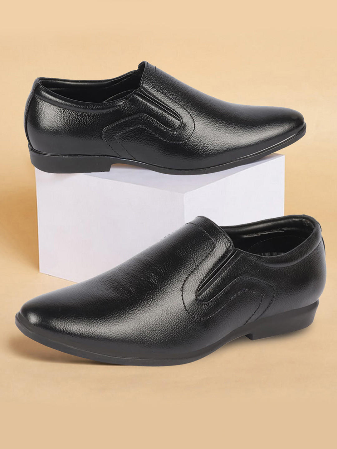 Buy FAUSTO Men Leather Formal Slip On Shoes - Formal Shoes for Men ...
