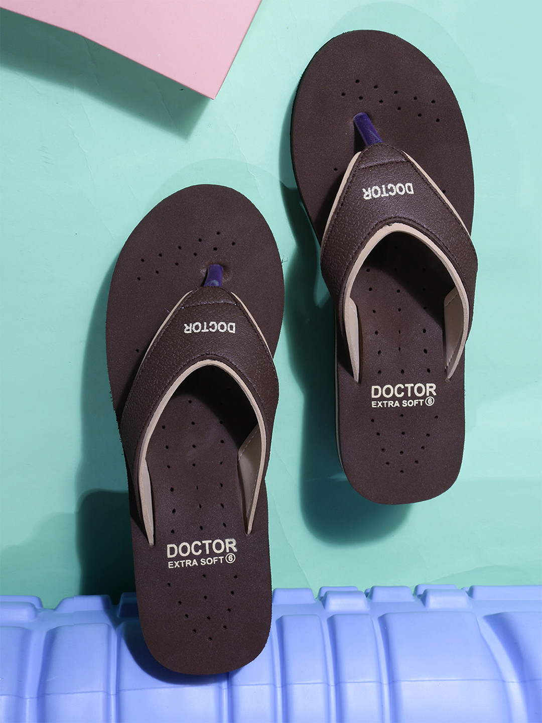 Buy DOCTOR EXTRA SOFT Women Orthopedic Non Slip Rubber Thong Flip Flops ...
