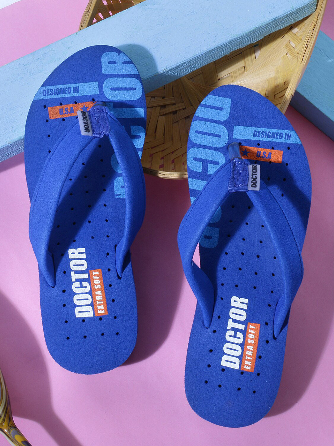 Buy DOCTOR EXTRA SOFT Women Textured Orthopedic Non Slip Thong Flip ...