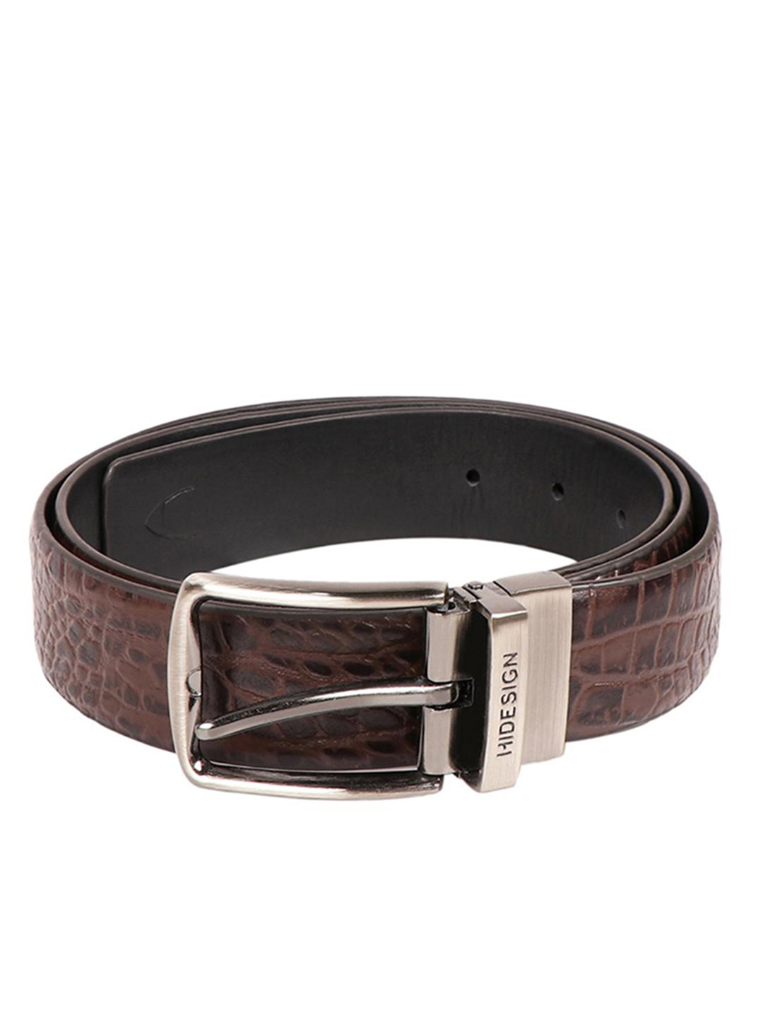 Buy Hidesign Men Textured Leather Formal Reversible Belt - Belts for ...