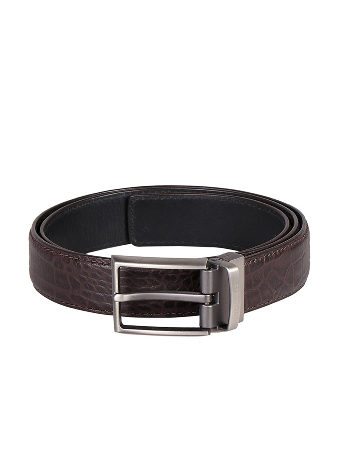 Buy Hidesign Men Textured Leather Reversible Belt - Belts for Men ...