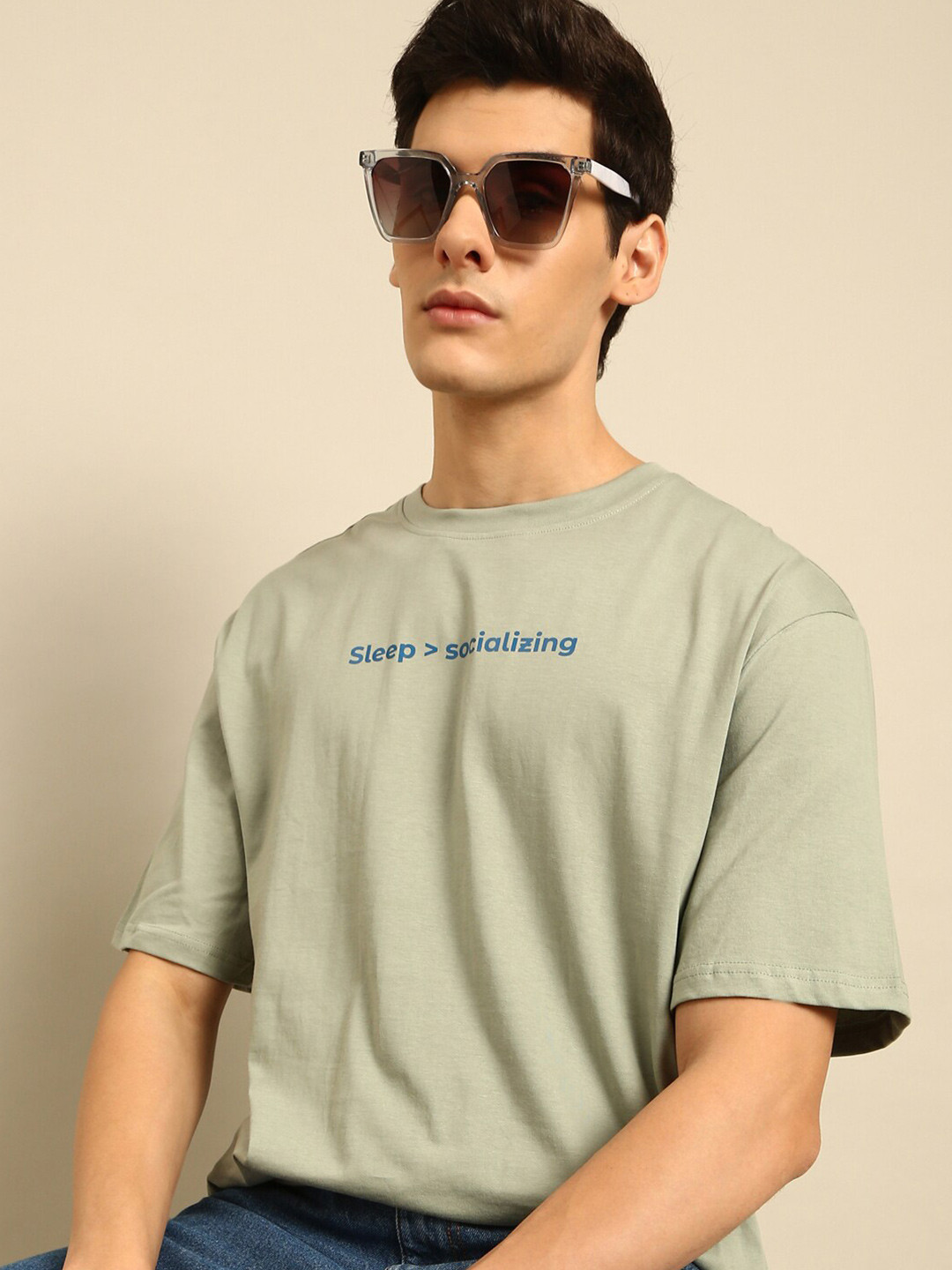 Buy Recast Bio Finish Oversized T Shirt - Tshirts for Men 25206012 | Myntra
