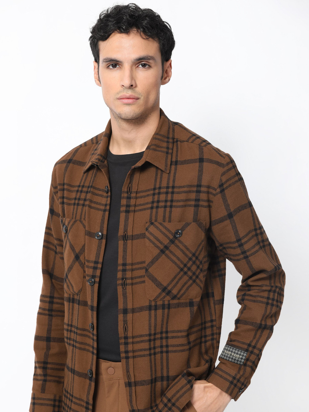 Buy RARE RABBIT Men Rousso Checked Cotton Tailored Shacket - Jackets ...