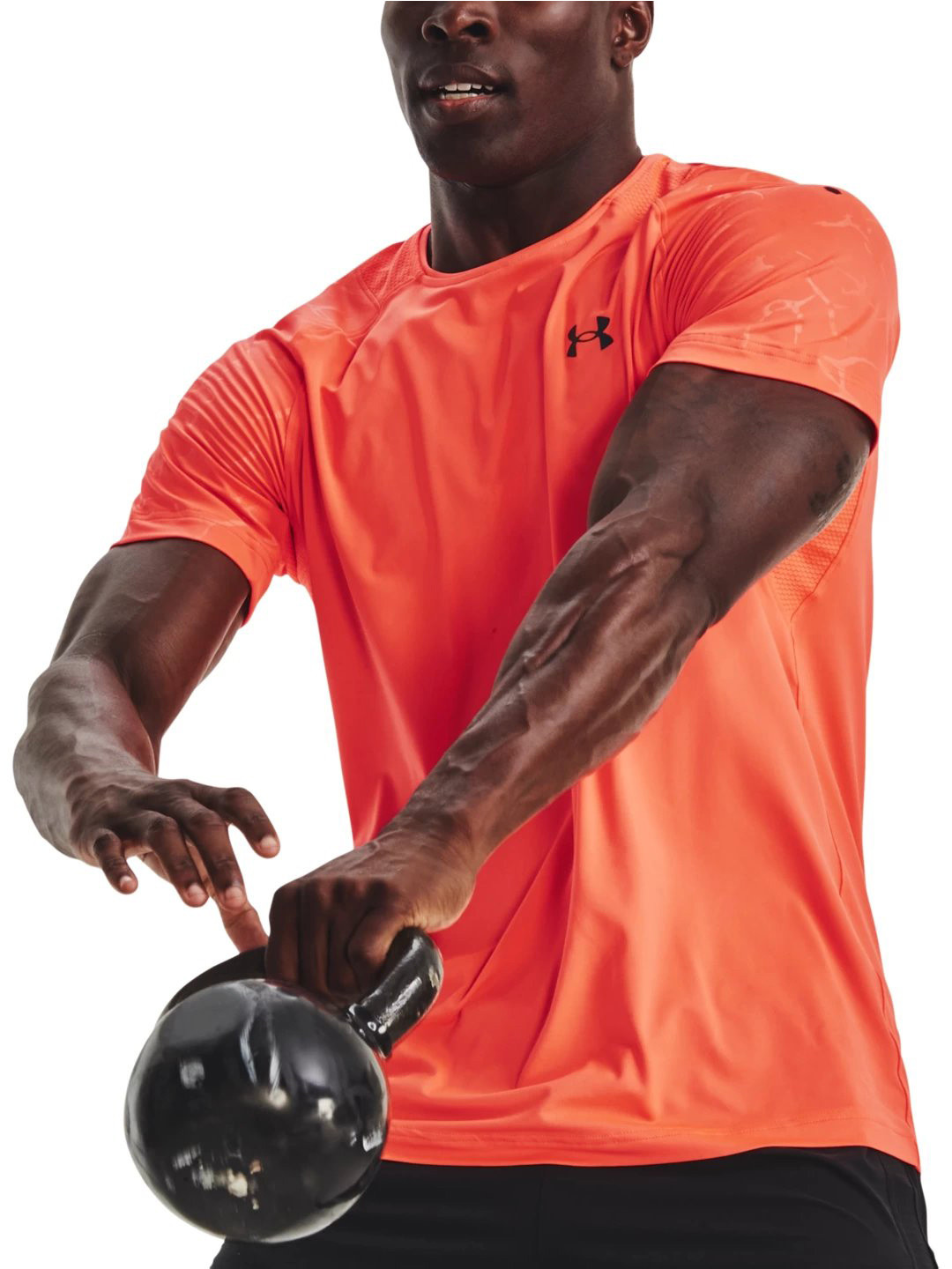 Buy UNDER ARMOUR Rush Emboss Short Sleeves Slim Fit T Shirt - Tshirts ...